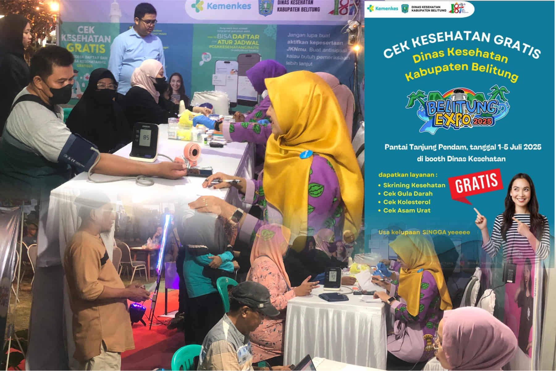 Dinkes Belitung Sediakan Layanan Cek Kesehatan Gratis di Belitung Expo 2025, Ayo Datang ...
