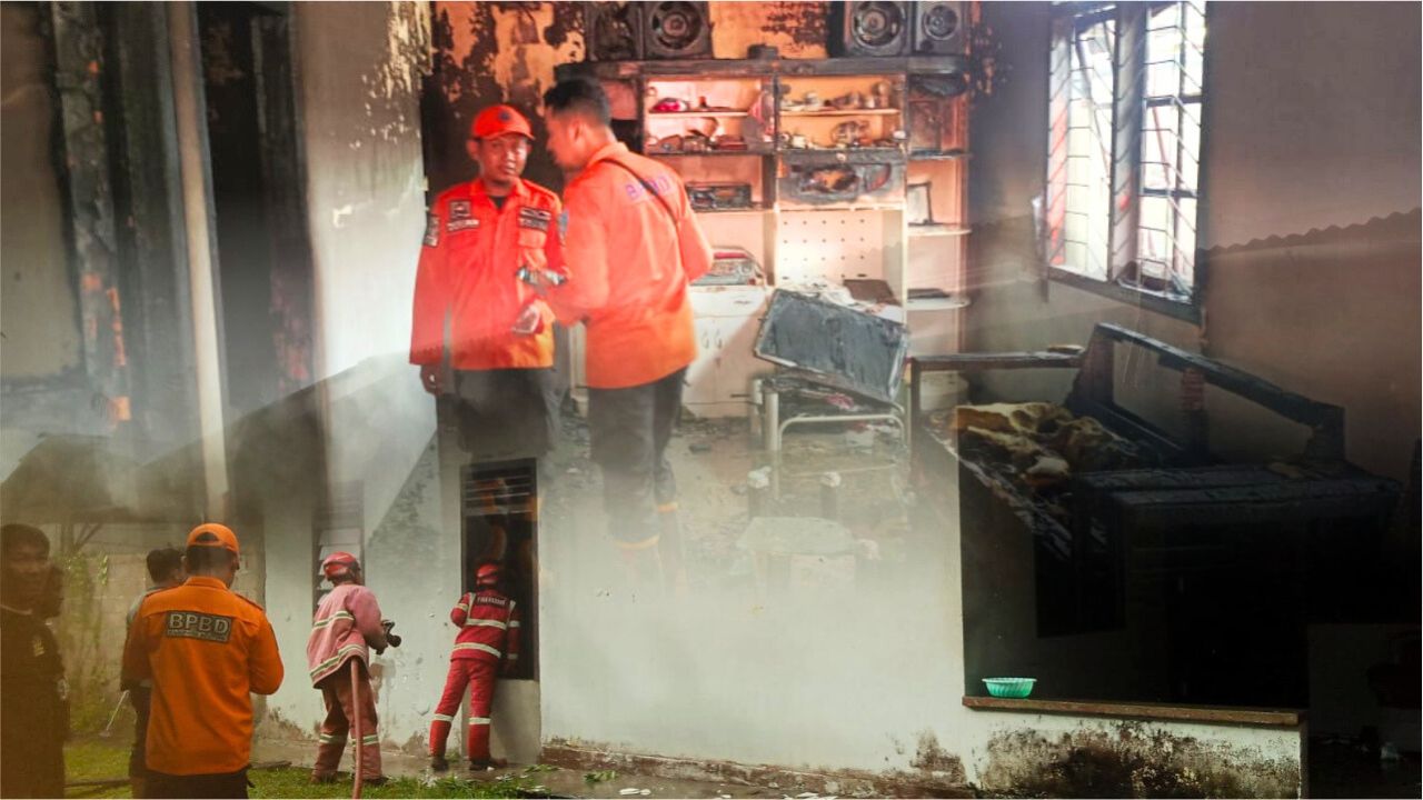 Kebakaran Rumah Warga di Jalan Hasan Saie Simpang Kerjan, Damkar ...